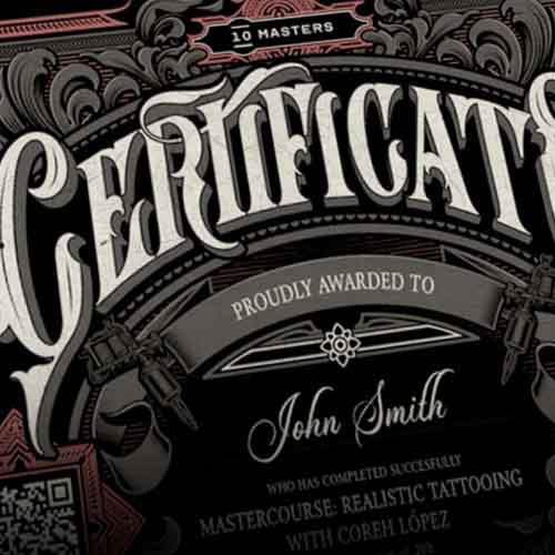 MasterCourse Realistic Tattooing with Coreh López | 10 MASTERS